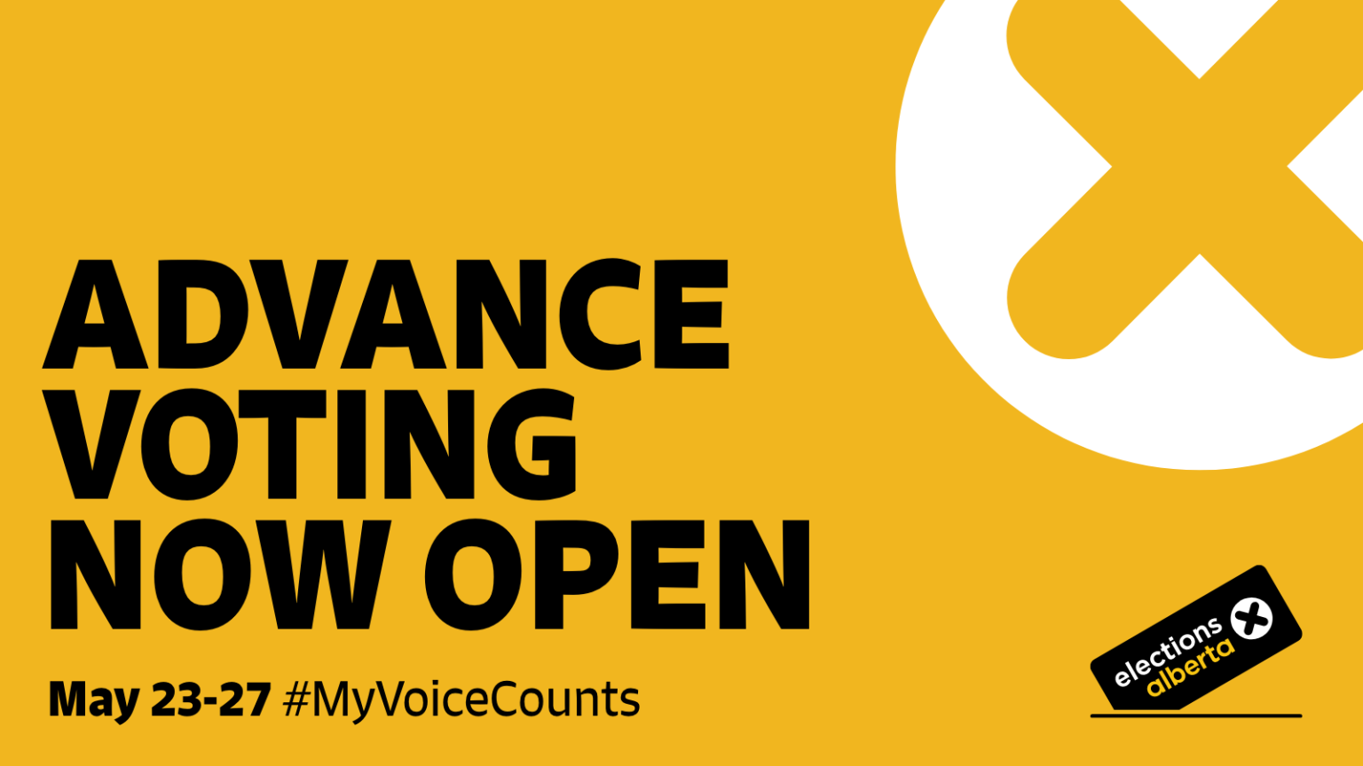 Advance Voting Locations Now Open - Elections Alberta