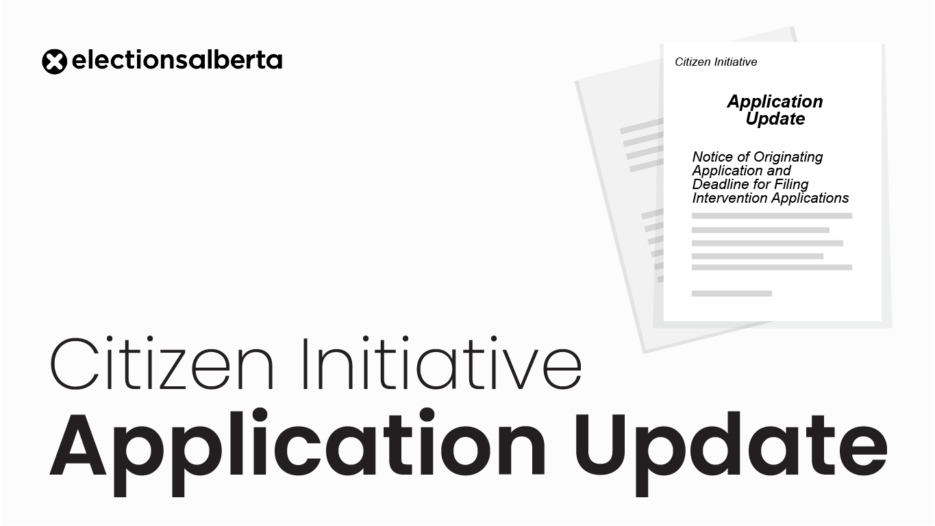 Notice of Originating Application and Deadline for Filing Intervention ...