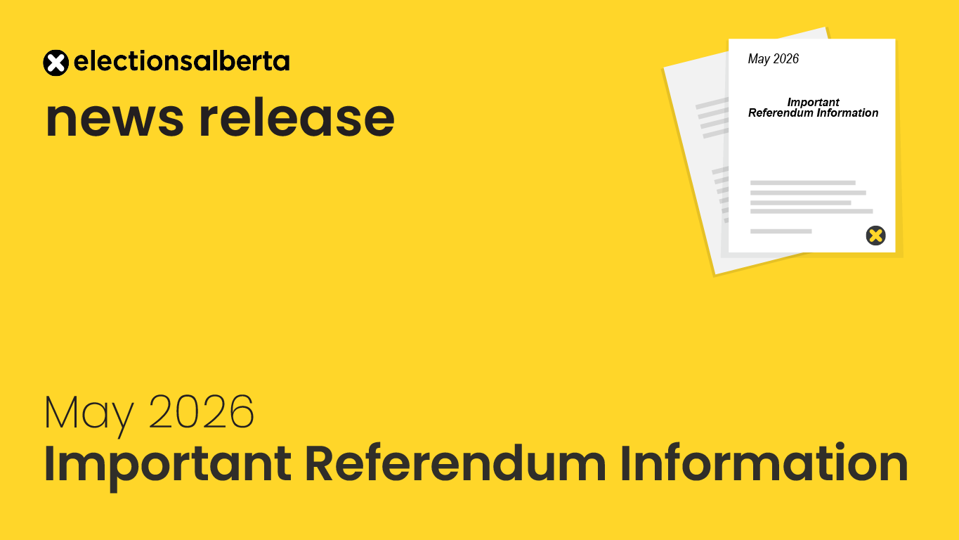 Important Referendum Information – May 2026 - Elections Alberta