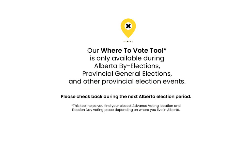 Where to Vote Tool - Elections Alberta