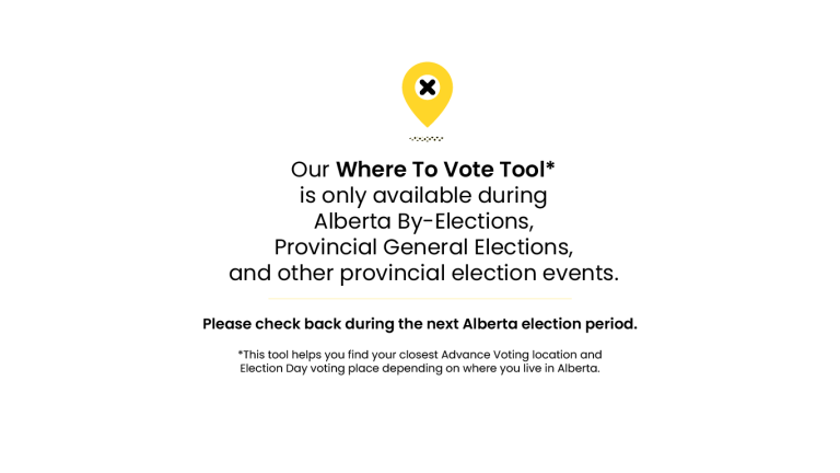 Where to Vote Tool - Elections Alberta
